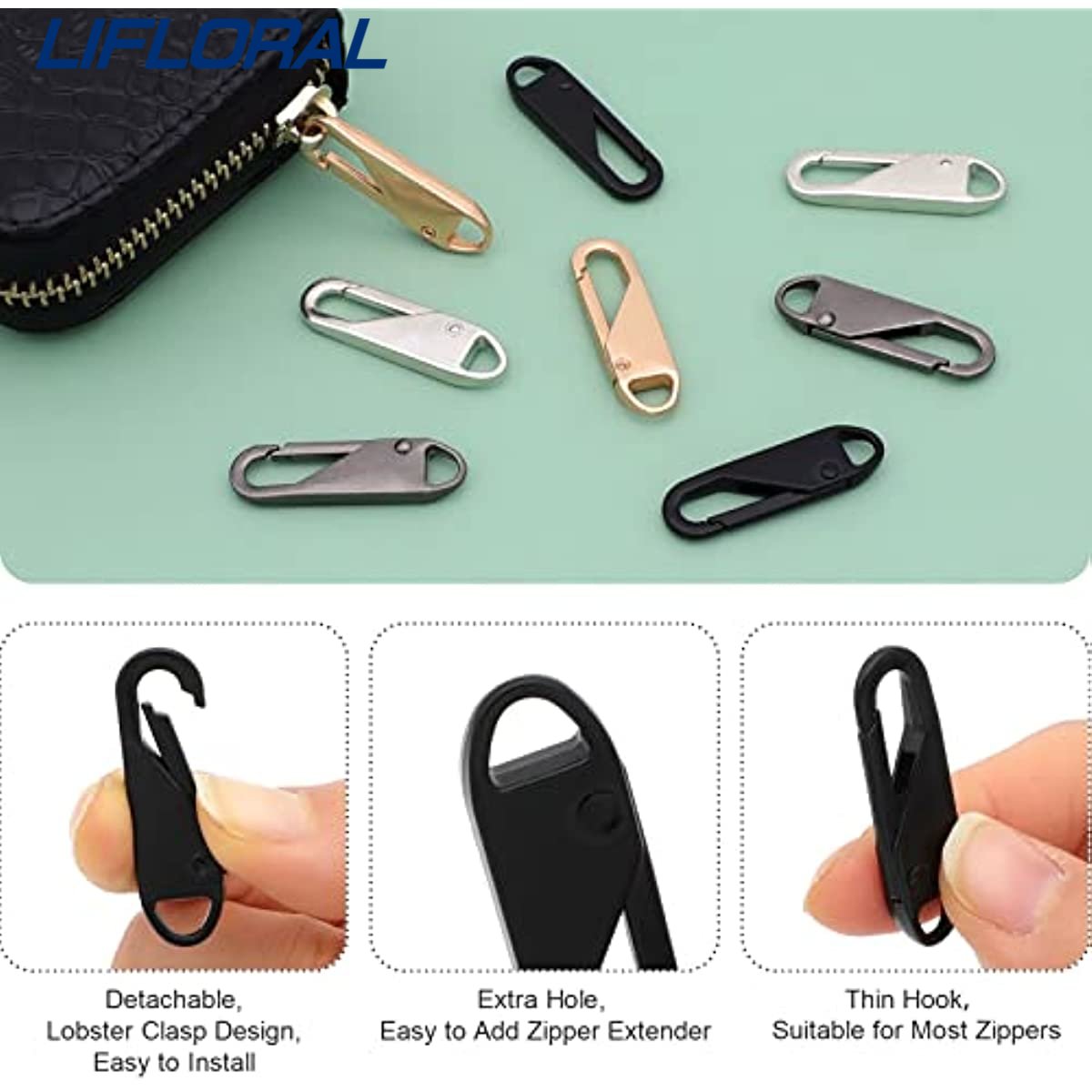 Shop Zipper Pull Replacement, 8 Pieces Detach – Luggage Factory