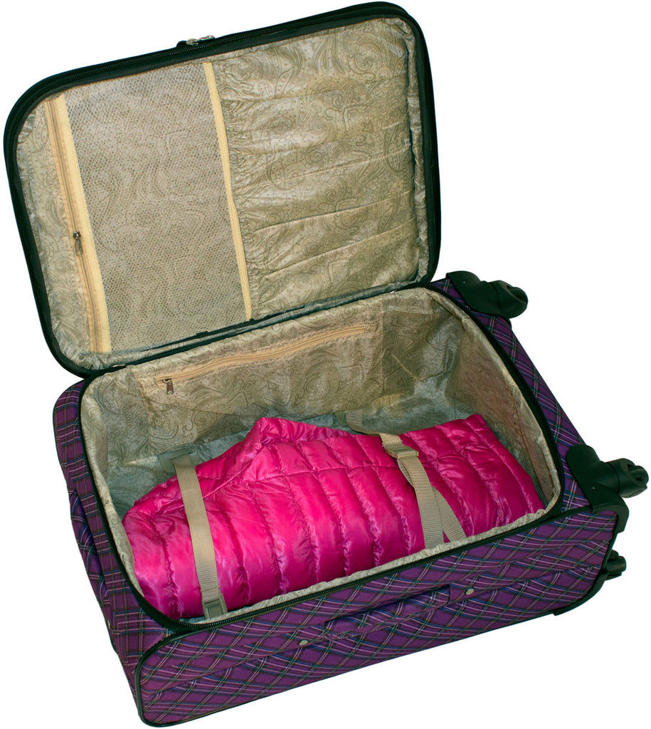 Shop American Flyer Plaid 5 Piece Luggage Set – Luggage Factory