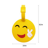 Shop Mziart Cute Emoji Luggage Tags Set of 4, – Luggage Factory