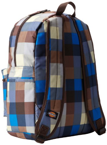 Dickies Student Backpack, Buffalo Plaid Blue, One Size
