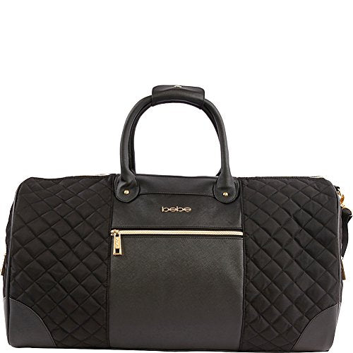 BEBE Mandy Weekend Travel Bag for Women, Black One Size