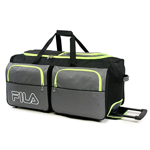 Shop Fila 7-Pocket Large Rolling Duffel Bag, – Luggage Factory