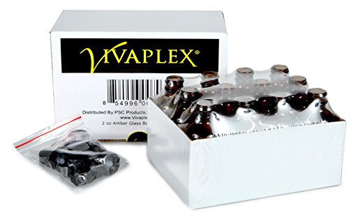 Shop Vivaplex, 12, Amber, 2 oz Glass Bottles, – Luggage Factory
