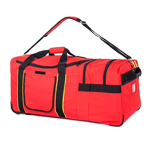 Rolling Firefighter Gear Bag Fireman Equipment Duffel with Wheels ...