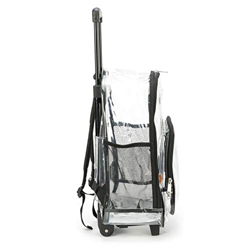 Shop Rolling Clear Backpack Heavy Duty Bookba – Luggage Factory