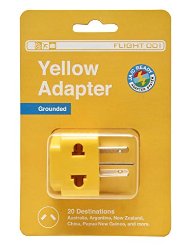 Shop Flight 001 Adapter Au Grounded, Yellow – Luggage Factory