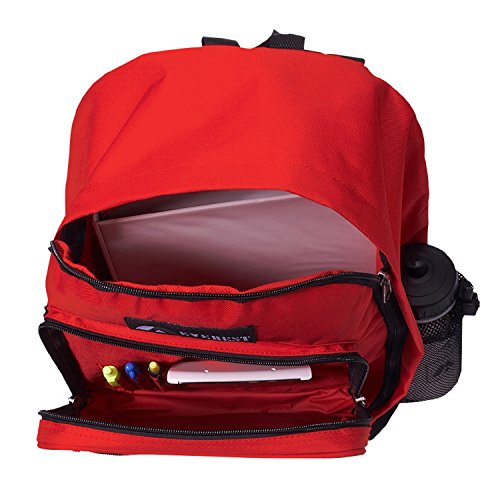 Everest Luggage Classic Backpack, Red, Medium