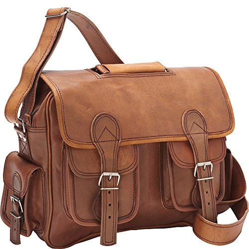 Shop Sharo Leather Bags Satchel (Dark Brown) – Luggage Factory
