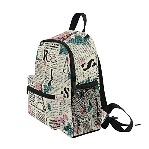 Shop Toddler Backpack Retro Newspaper Pattern – Luggage Factory