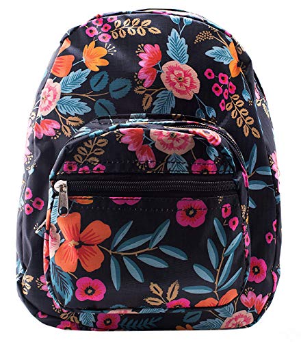 Shop Mini Backpack - Floral Print - Blue – Luggage Factory