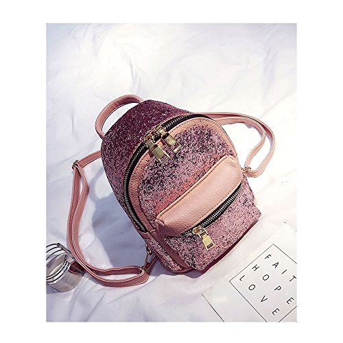 Shop Girls Cute Sequin Mini Backpack Leather – Luggage Factory