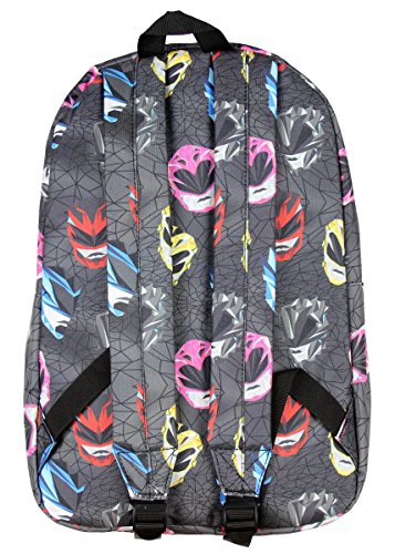 Official Power Rangers Masks Sublimated All Over Print Backpack