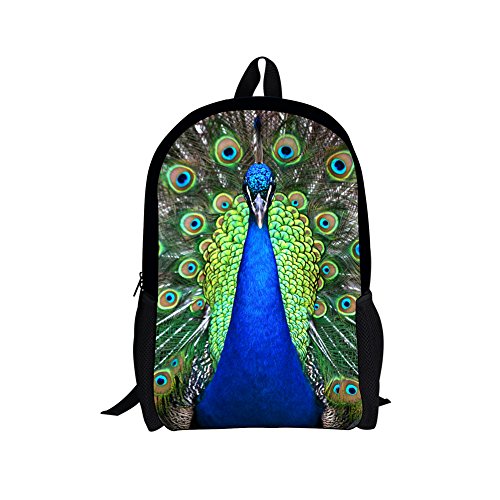 Shop Bigcardesigns Kids Peacock Backpack Scho – Luggage Factory