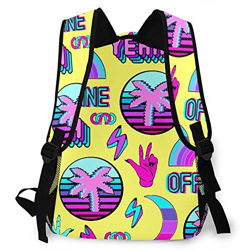 Shop Multi leisure backpack,Vaporwave With Pa – Luggage Factory