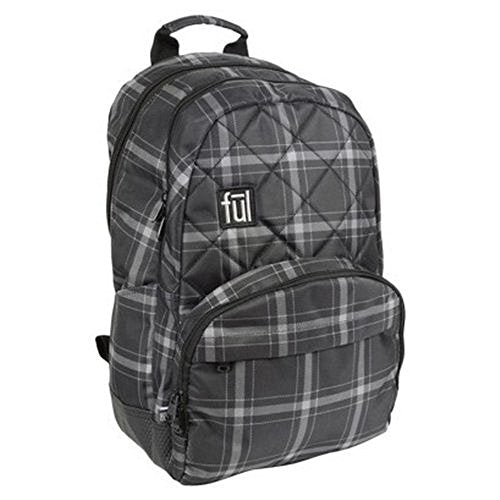 Shop FUL Gala Backpack (Black/Grey Plaid) – Luggage Factory