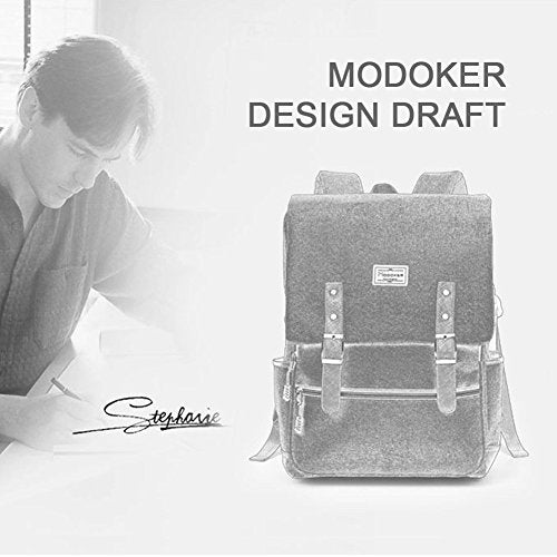 Shop Modoker Vintage Laptop Backpack With Usb – Luggage Factory