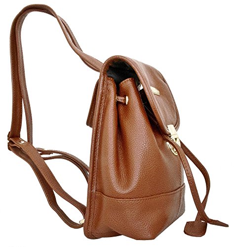 Shop Leatherbay Mini Backpack (Dark Brown) – Luggage Factory