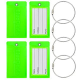 BlueCosto Flexible PVC Luggage Tags Suitcase Bag Labels - Fluorescent ...