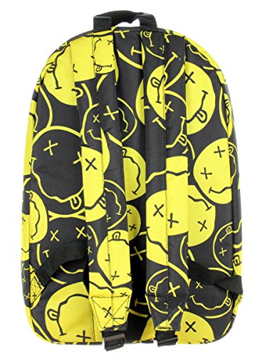 Shop Nirvana Backpack Smiley Face Rock Band M – Luggage Factory