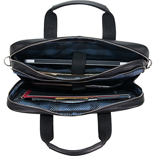 Ben Sherman Karino Leather 15" Laptop Business Case Briefcase, Brown ...