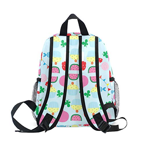 Kids Backpack Kawaii Candy Cupcake Girls School Bag Multipurpose ...
