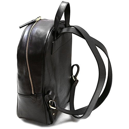 Shop Floto Siena Leather Backpack (Black) – Luggage Factory