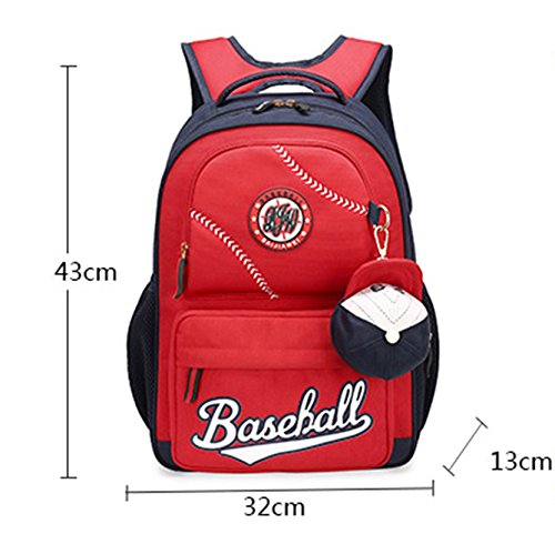 Fanci Baseball Cap Primary School Backpack for Teens Boys Elementary ...