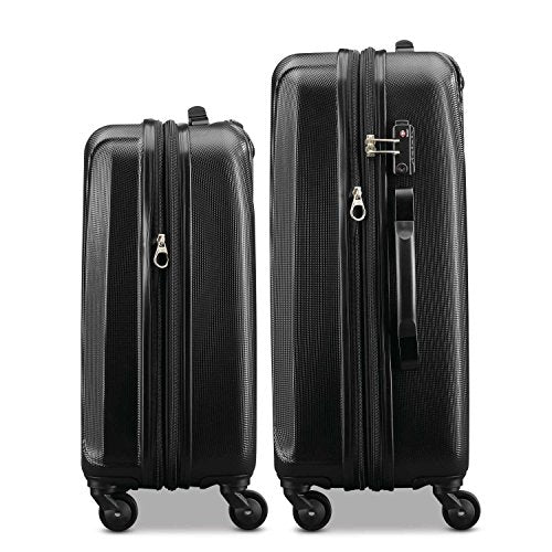 Samsonite Pulse Dlx Lightweight 2 Piece Hardside Set (20"/24"), Black ...