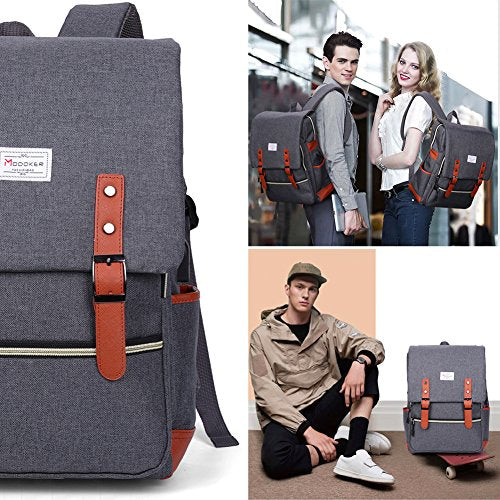 Shop Modoker Vintage Laptop Backpack With Usb – Luggage Factory