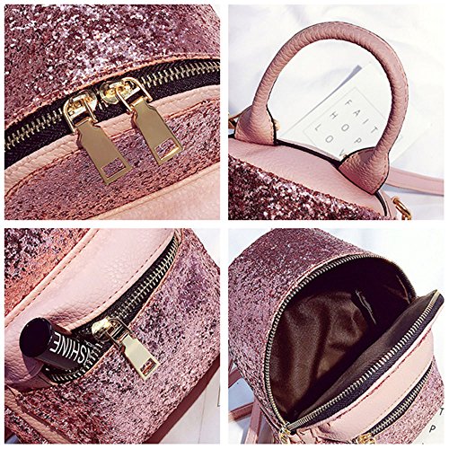 Shop Girls Cute Sequin Mini Backpack Leather – Luggage Factory