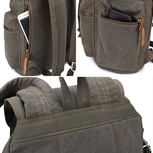 Shop BLUBOON Canvas Vintage Backpack Leather – Luggage Factory