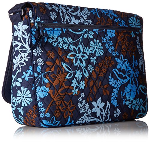 Vera Bradley Laptop Messenger Bag, Java Floral, One Size