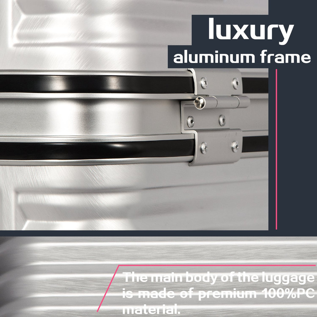 Shop Coolife Luggage Aluminium Frame Suitcase – Luggage Factory