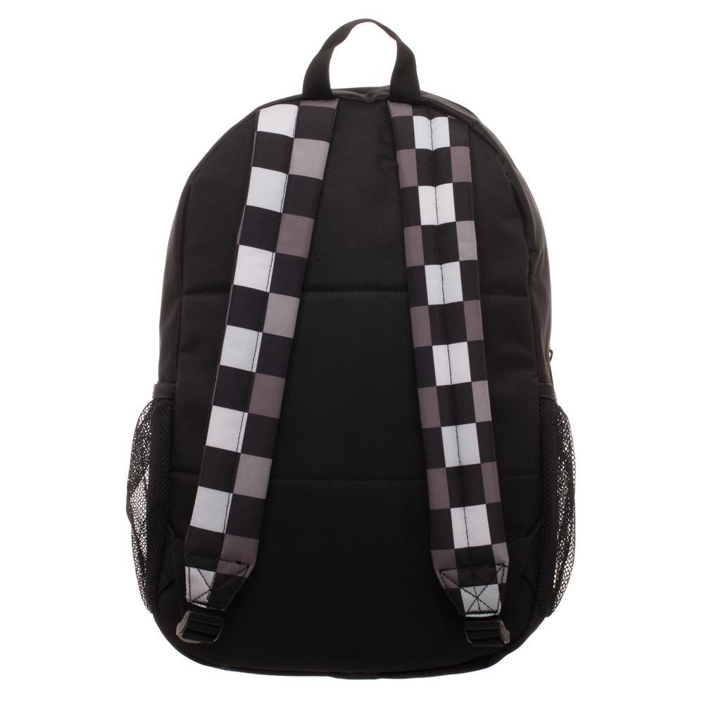 Shop Fnaf Black With Checkered Print Backpack – Luggage Factory