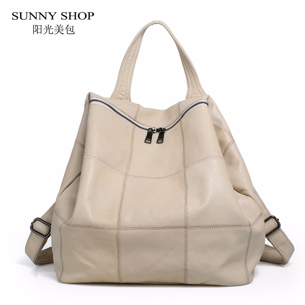 Shop Sunny Shop 100% Genuine Leather Backpack – Luggage Factory