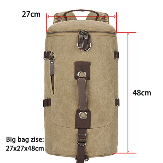 Large Capacity Man Travel Bag Mountaineering Backpack Men Bags Canvas ...