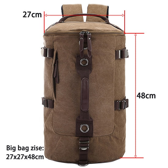 Large Capacity Man Travel Bag Mountaineering Backpack Men Bags Canvas ...