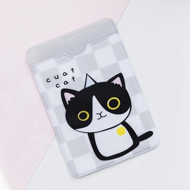 Shop Cartoon Cat Pvc Card Holder Credit Stude – Luggage Factory