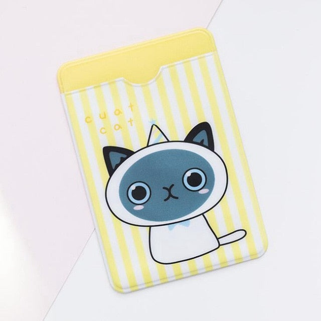 Shop Cartoon Cat Pvc Card Holder Credit Stude – Luggage Factory