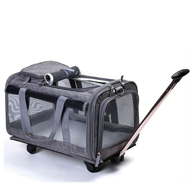 Foldable Dog Pet Box Trolley Luggage,Pet Storage Box,Pet House Cat ...